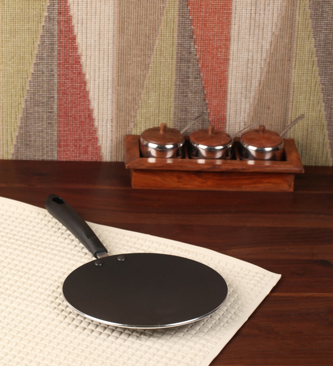 Buy Griddle Aluminum Black Concave Tawa by Eris Online - Discontinued ...