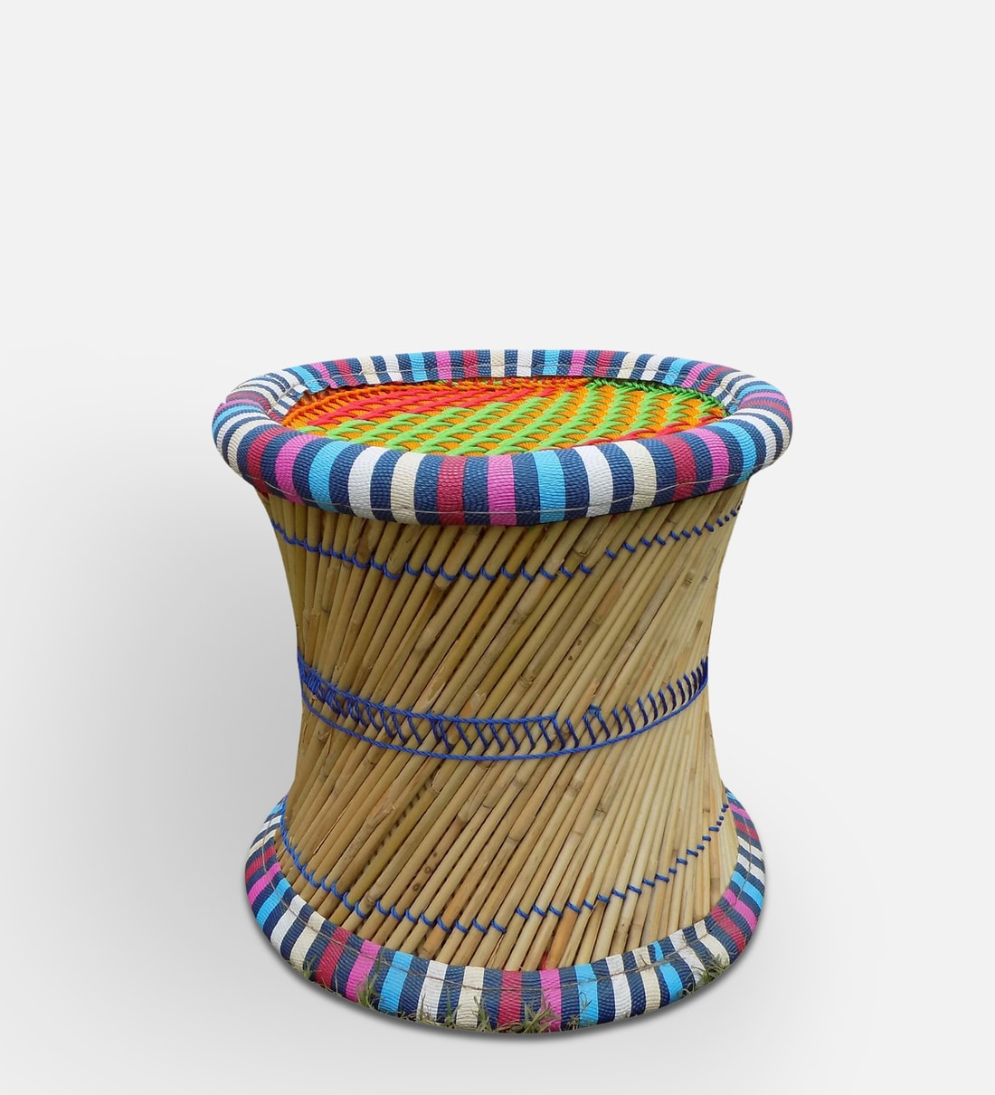 Buy Ethnic Handcrafted Muddha Stool in Multi Colour at 39% OFF by ...