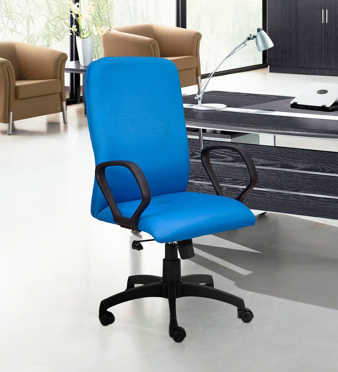 Buy Nordic Executive Chair in Blue Colour By VJ interior Online ...