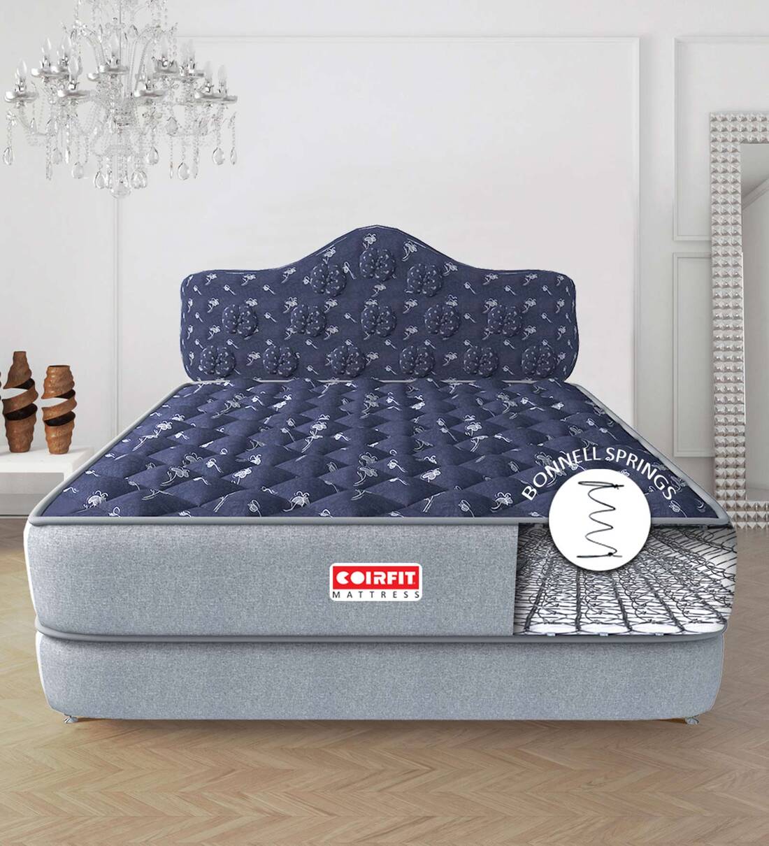 Buy Fantasia 8 Inches Bonnell Spring King Size Mattress with SrtX ...