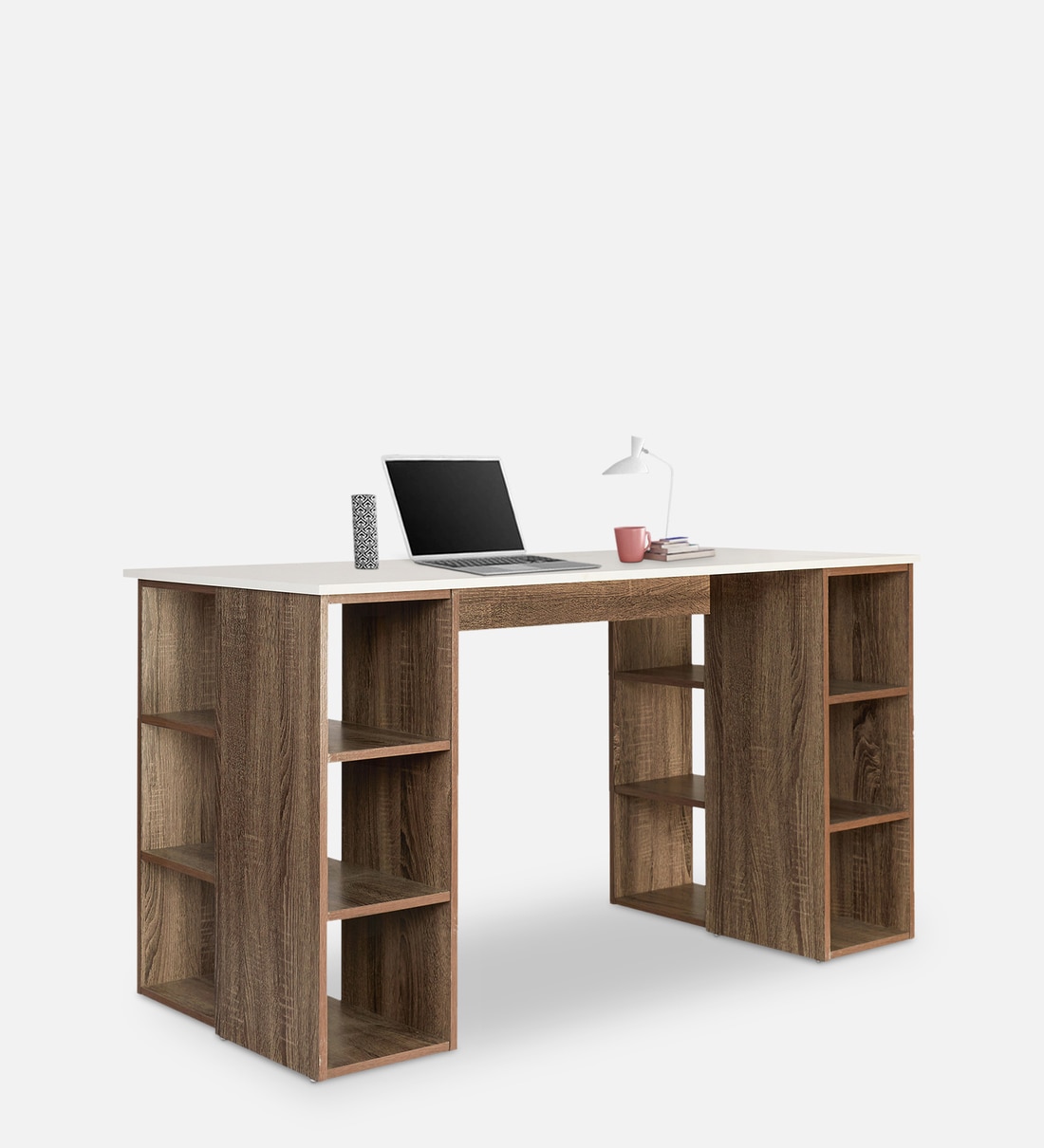 Buy Fozia Writing Table in Grey Oak Finish Online - Contemporary ...