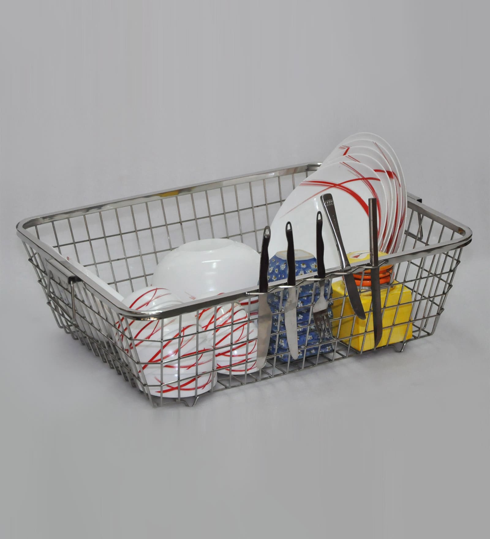 Buy Stainless Steel Kitchen Basket - 20 X 16 X 8 Inches By Furntec at ...