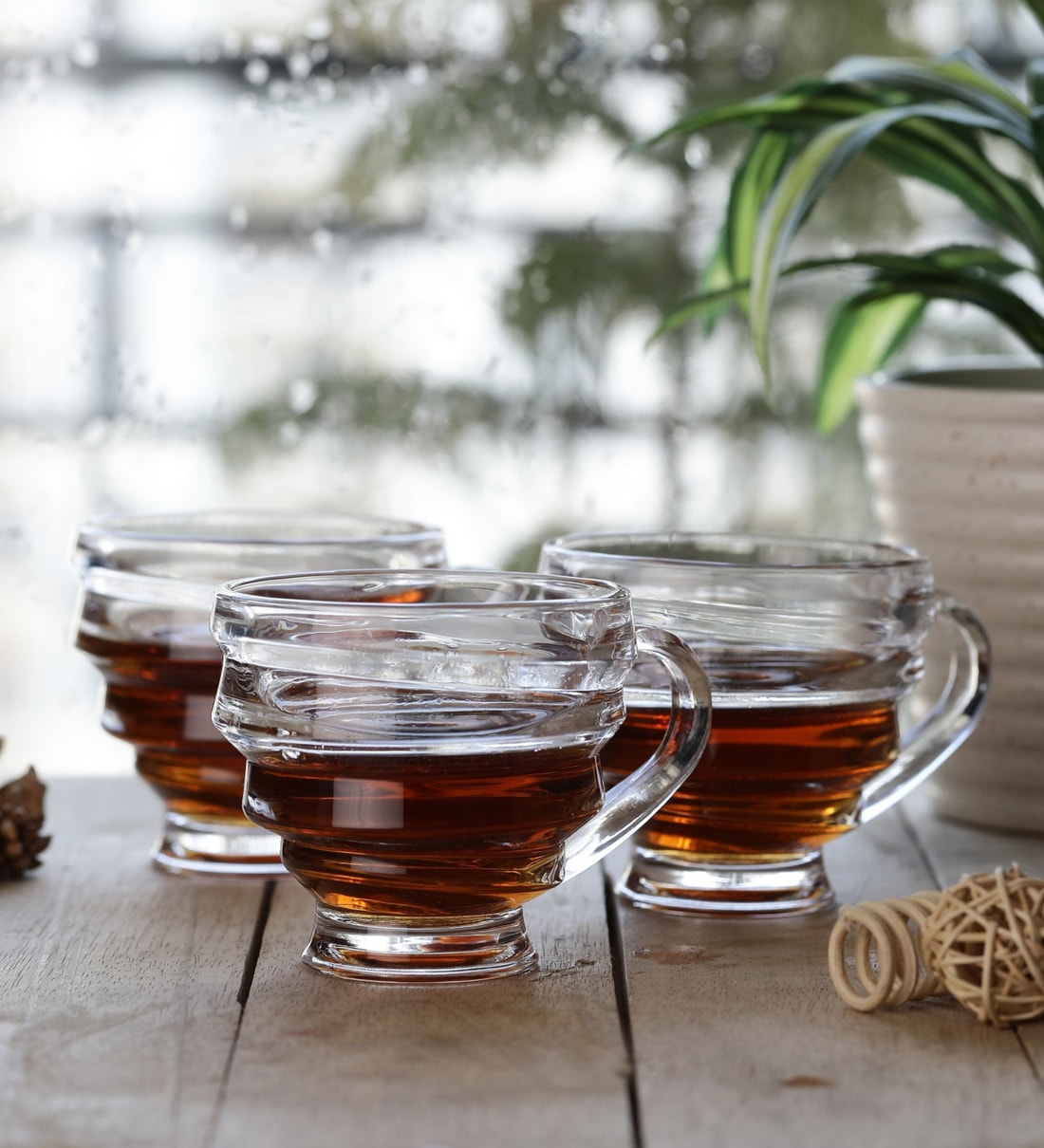 Buy Blair 200ml Transparent Glass (Set of 6) Tea Cup Online - Tea Cup ...