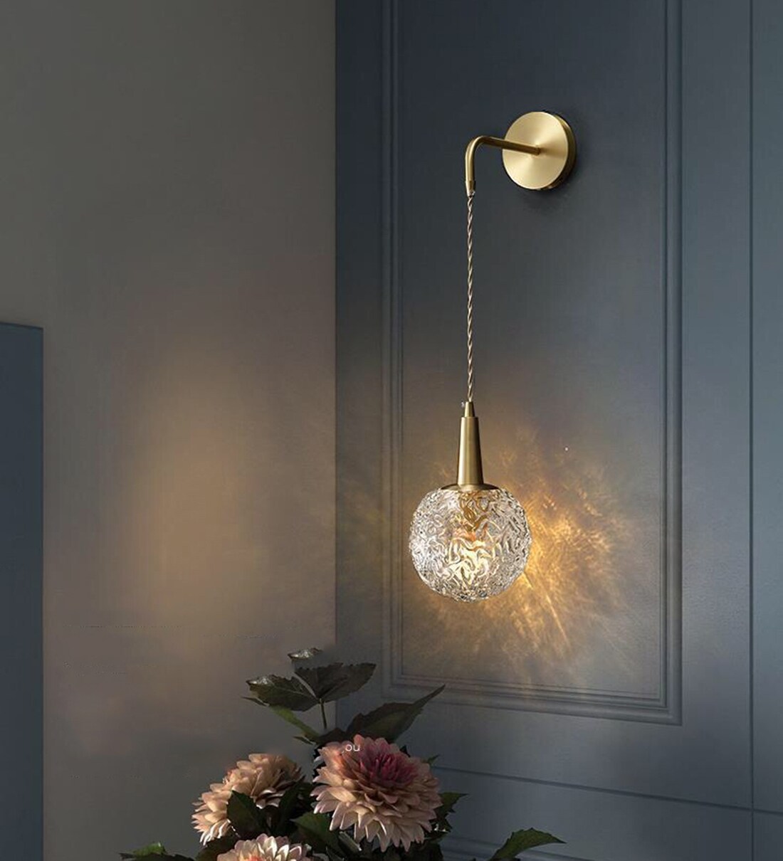 Buy Gold Aluminium and Acrylic LED Wall Light By Smartway Lighting at ...