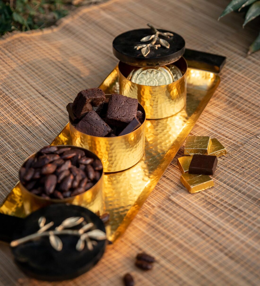 Buy Nargis Gold MDF (Set of 4) Condiment Set with Tray at 35% OFF by ...