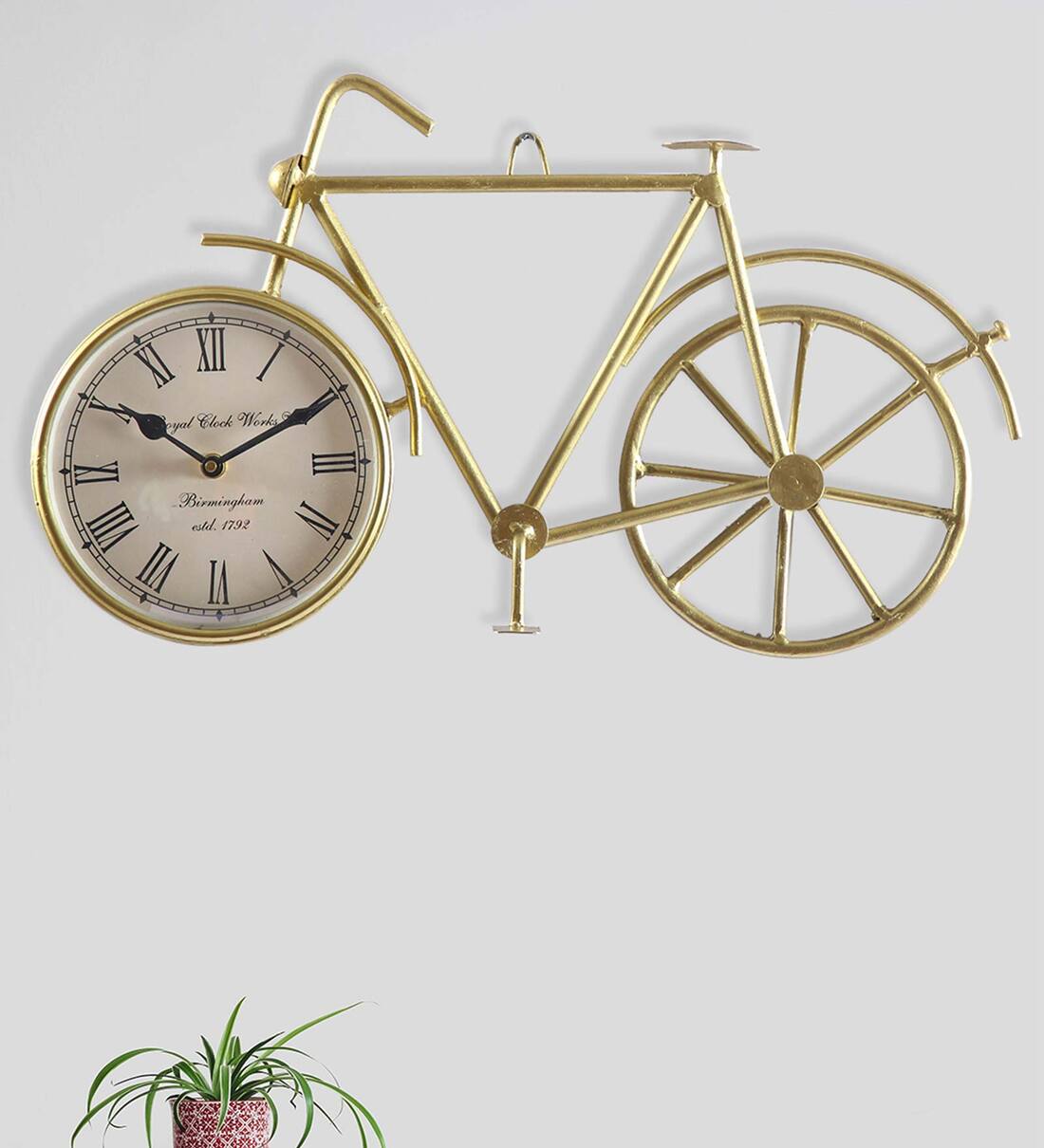 Buy Golden Iron Wall Clocks at 65% OFF by Aapno Rajasthan | Pepperfry