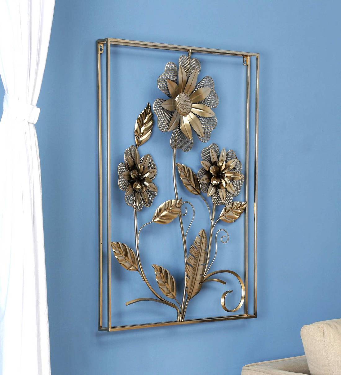 Buy Golden Metal Wall Decor By Vedas at 47% OFF by Vedas | Pepperfry