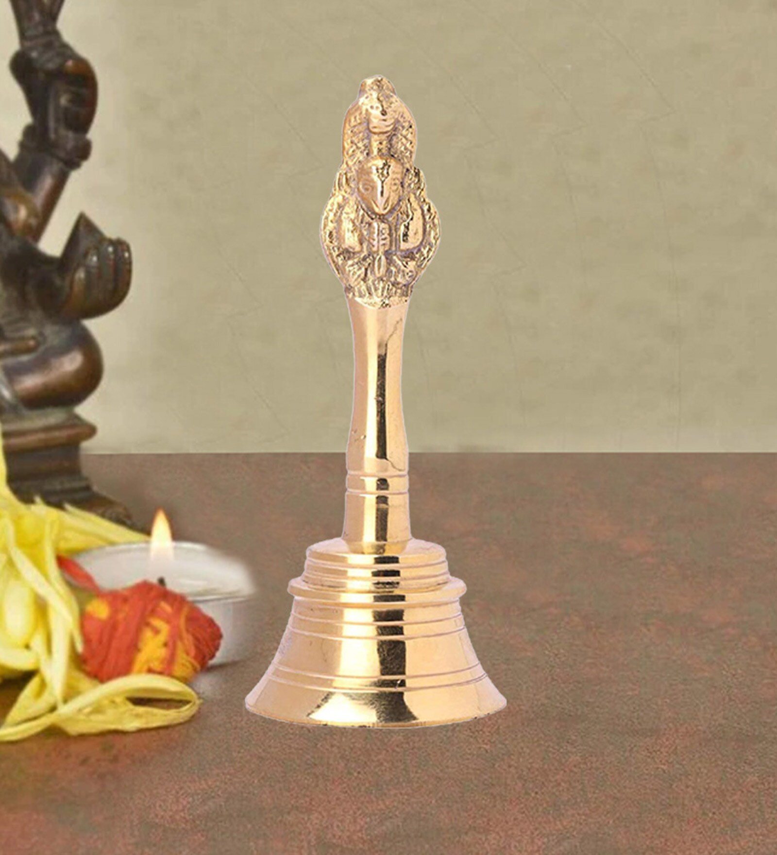 Buy Golden Brass Puja Bell at 49% OFF by Arghyam | Pepperfry