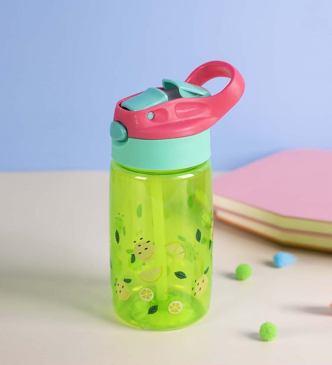 Buy Pineapple 480ml Green & Pink Sipper at 57% OFF by Market 99 | Pepperfry