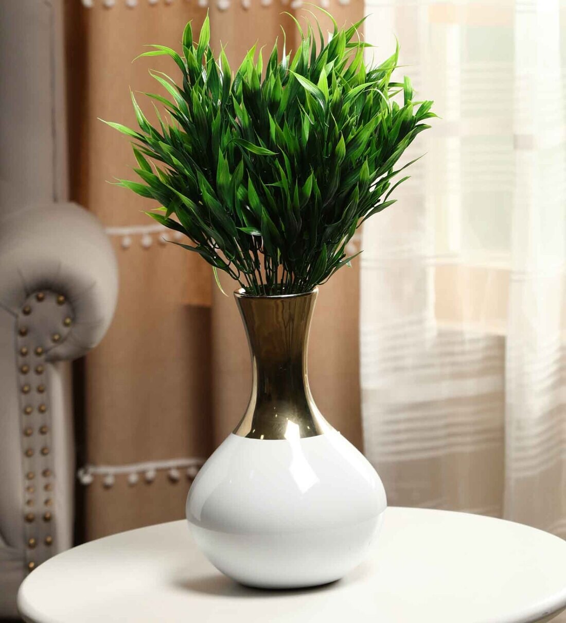 Buy Plastic Green Yucca Mini Bush Without Pot Artificial Plants at 47% ...