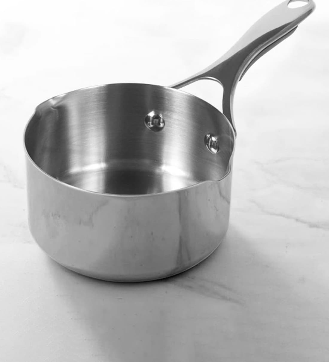 Buy Selecta Induction Friendly Silver Stainless Steel Milk Pan Online ...