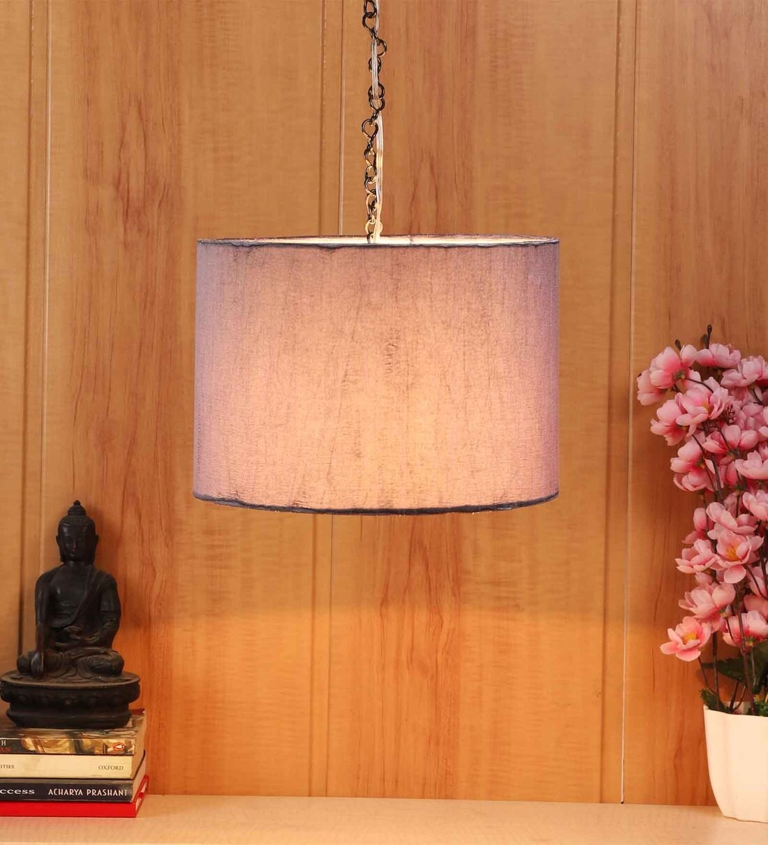 Buy Twig Grey Fabric Hanging Light by Foziq Online - Globe Hanging ...