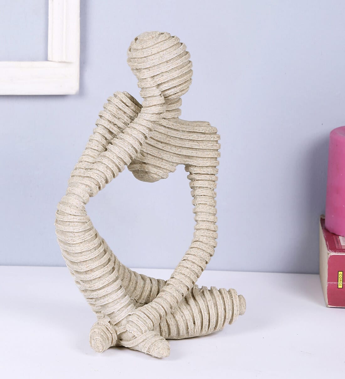 Buy Grey Resin The Dreamer Stone Dust Art In Linear Texture Human ...