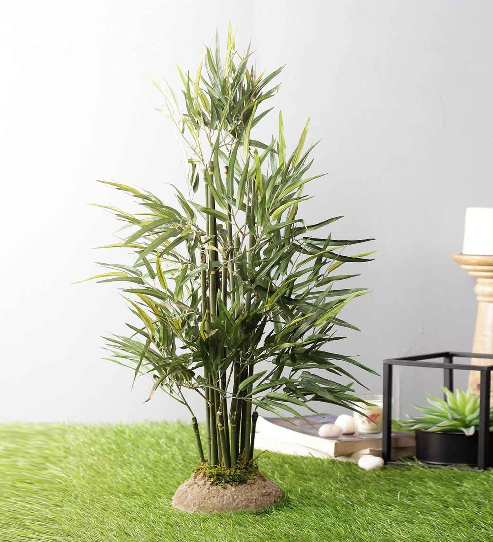 Buy Green Pvc Premium Artificial Bamboo Plant Without Pot by ...