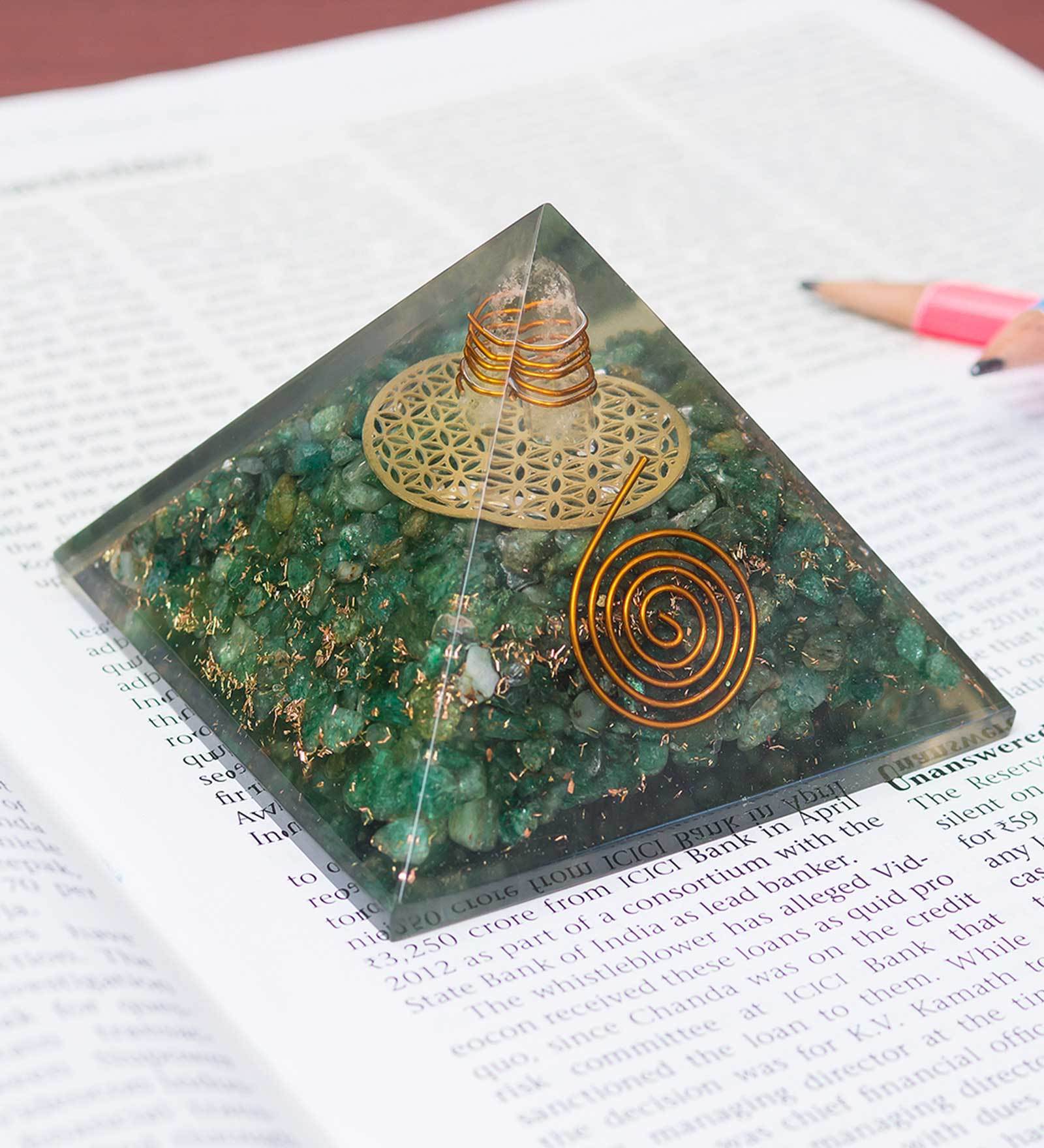 Buy Green Resin Mystical Pyramid Prism by Golden Peacock Online - Feng ...