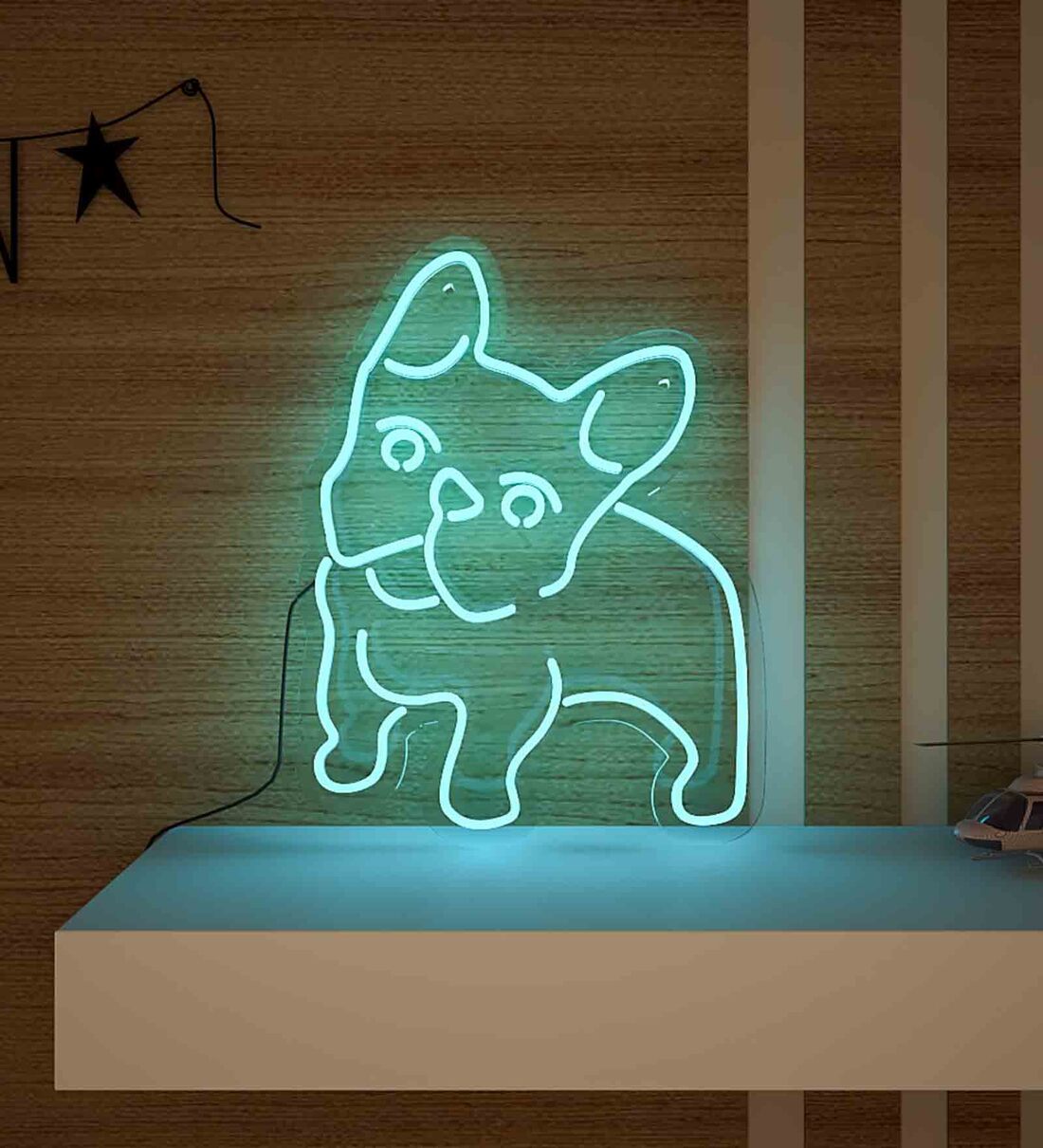Buy Happy Pug Dog LED Neon Light (Available in multiple colors) at 26% ...