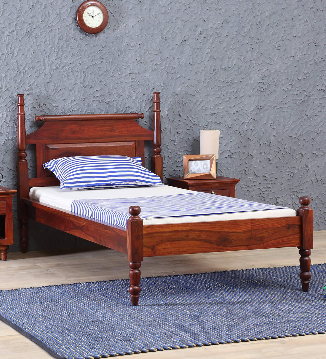 Buy Harleston Solid Wood Single Bed In Honey Oak Finish at 6% OFF by ...