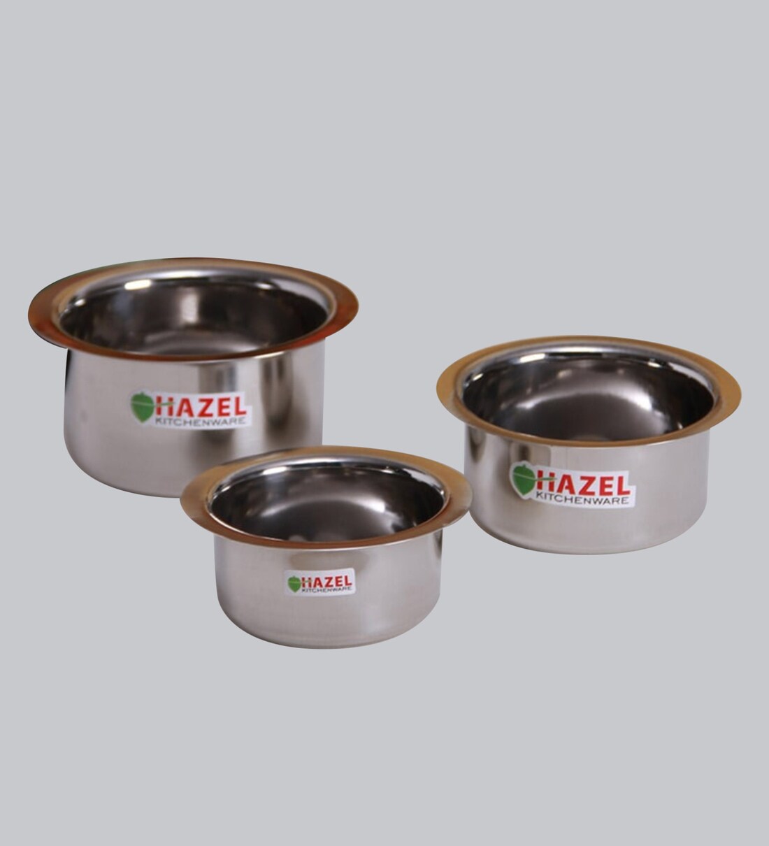 Buy Hazel Stainless Steel Cookware-Set of 3 Online - Discontinued ...