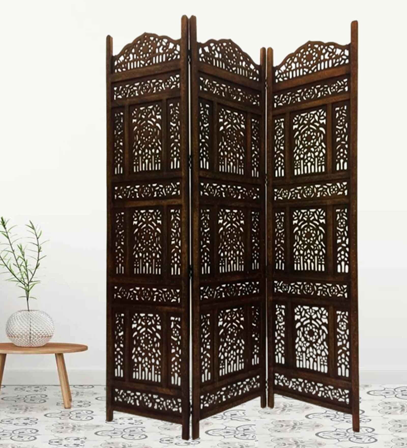 Buy Handcarved Mdf Blythe Room Divider Seprator at 13% OFF by Shilpi ...