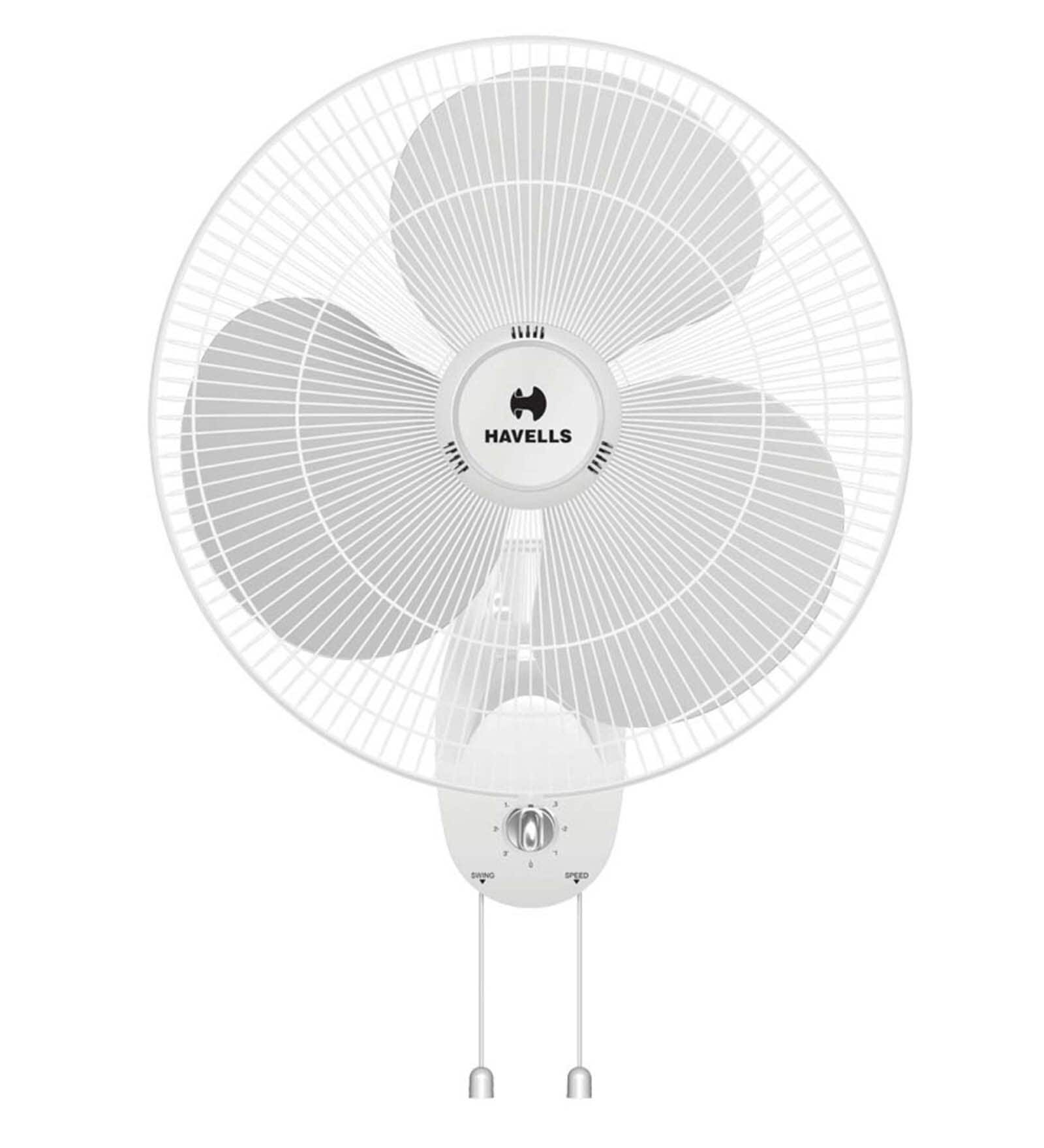 Buy Havells Sameera 400mm White Decorative Wall Fan at 23% OFF by ...