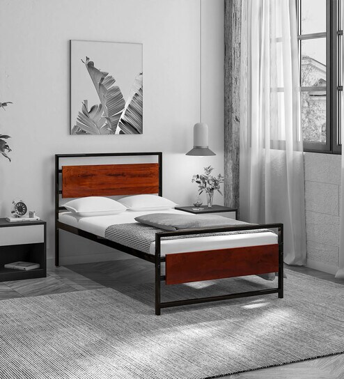 Metal Single Bed: Buy Metal Single Bed Online @Upto 70% OFF | Pepperfry
