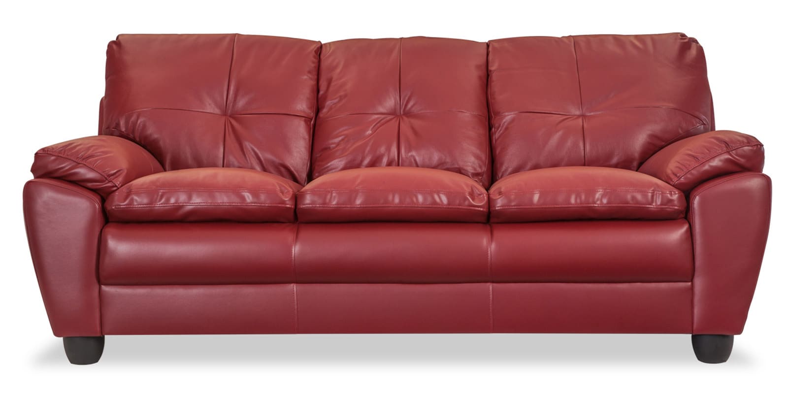 Buy Herman Three Seater Sofa in Red Colour by Durian Online - Rolled ...