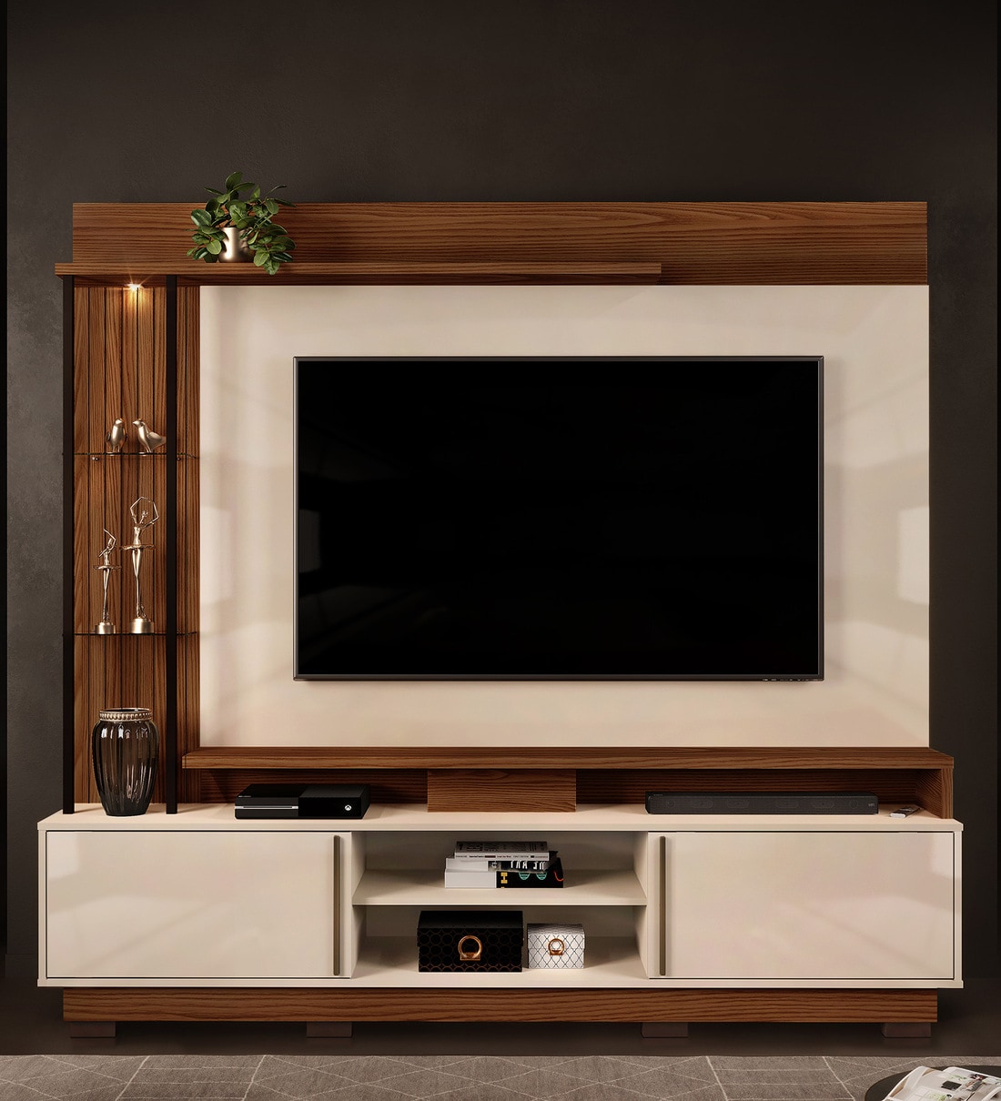 Buy Home TV Unit in Marroquim & Off White Finish at 10% OFF by Colibri ...