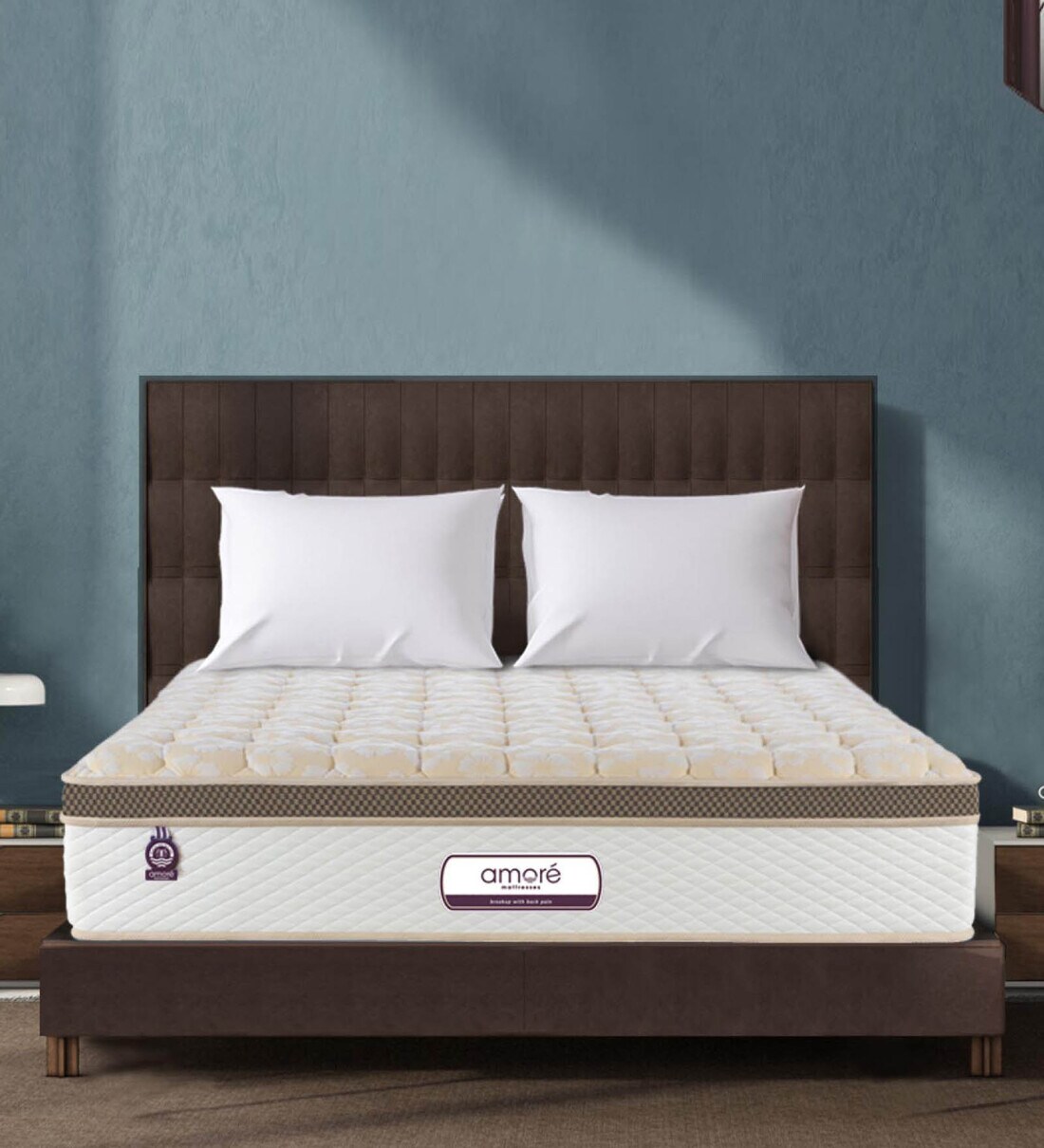 Buy Hybrid 6 inch Pocketed Spring Queen Size Mattress in White Colour ...