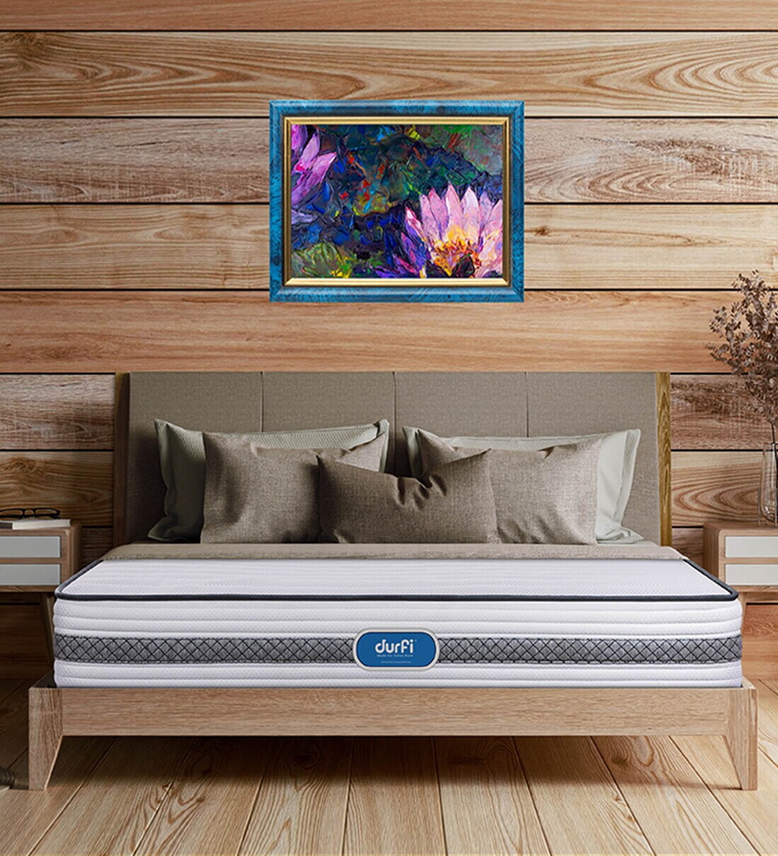 Buy Hybrid Orthopedic 8 inch Pocketed Spring Queen Size Mattress in ...