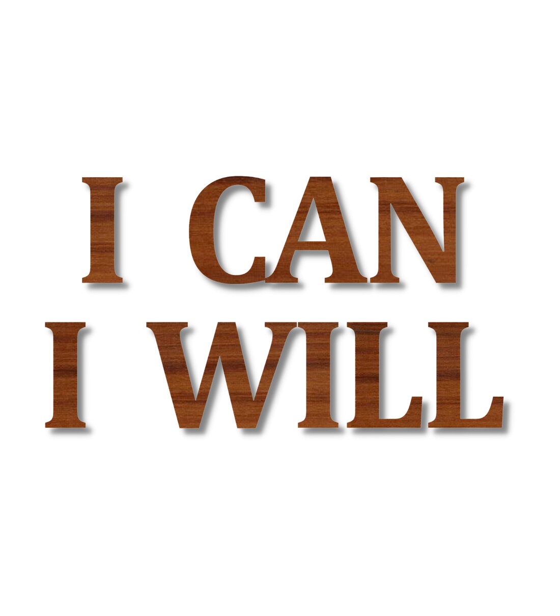 Buy I Can I Will Multicolor Wooden Wall Art by Chalk My Theme at 40% ...