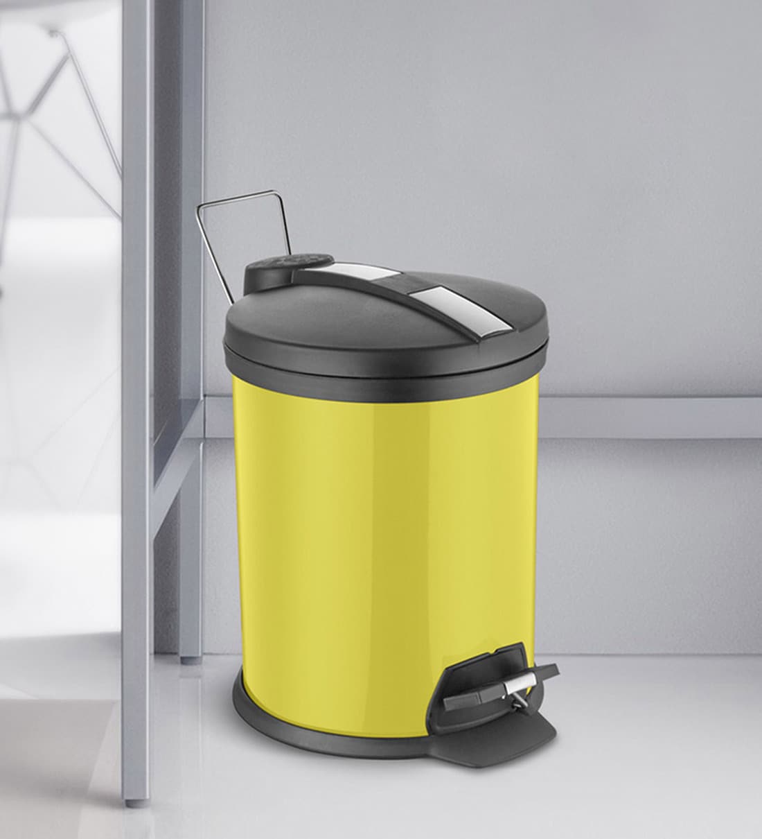 Buy Stainless Steel & Plastic 5 Litres & 3.5 Litres Yellow & Silver ...