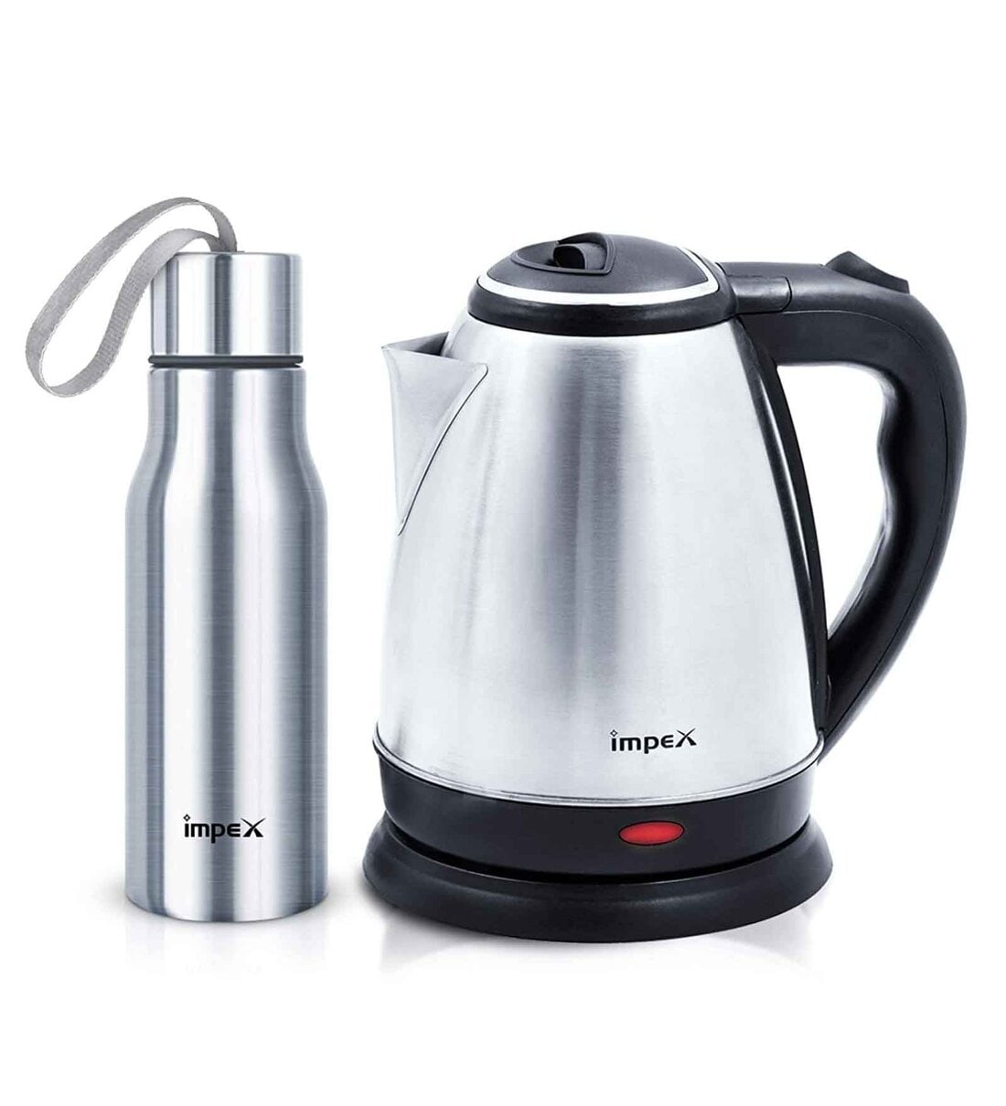 Buy Impex 1.8L Electric Kettle Combo of 500 ml Water Bottle and Electric Kettle Online ...