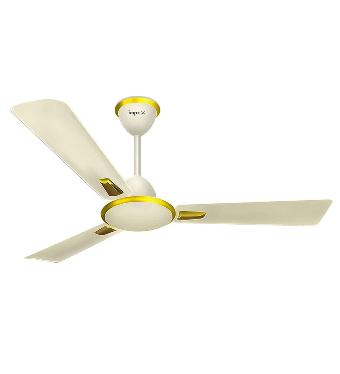 Buy IMPEX Aero Pace Ivory 1200 mm 3 Blade Ceiling Fan (Ivory) Online ...