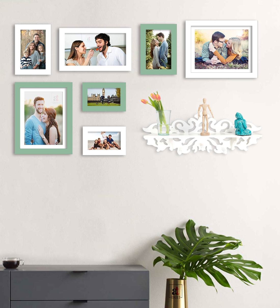 Buy Multicolor Polyresin Everleigh Individual Picture With Wallshelf ...