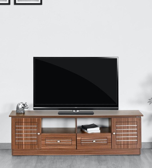 Buy Iris TV Console for TVs in Walnut Finish Online - Modern TV ...