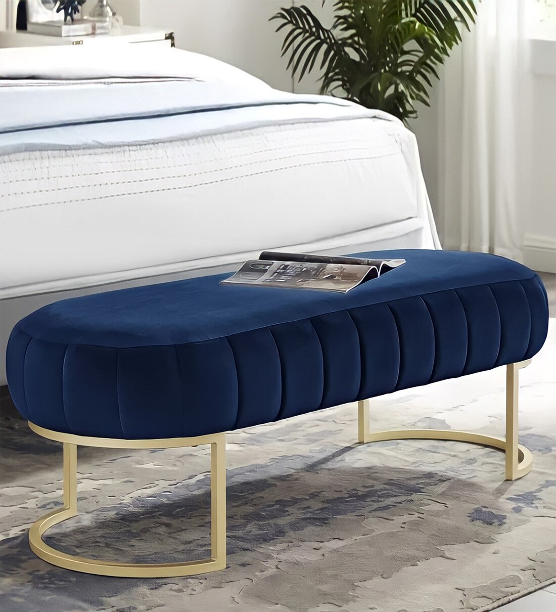 Buy Jaguar Metal Bench in Blue Colour at 20% OFF by SMC Furniture ...