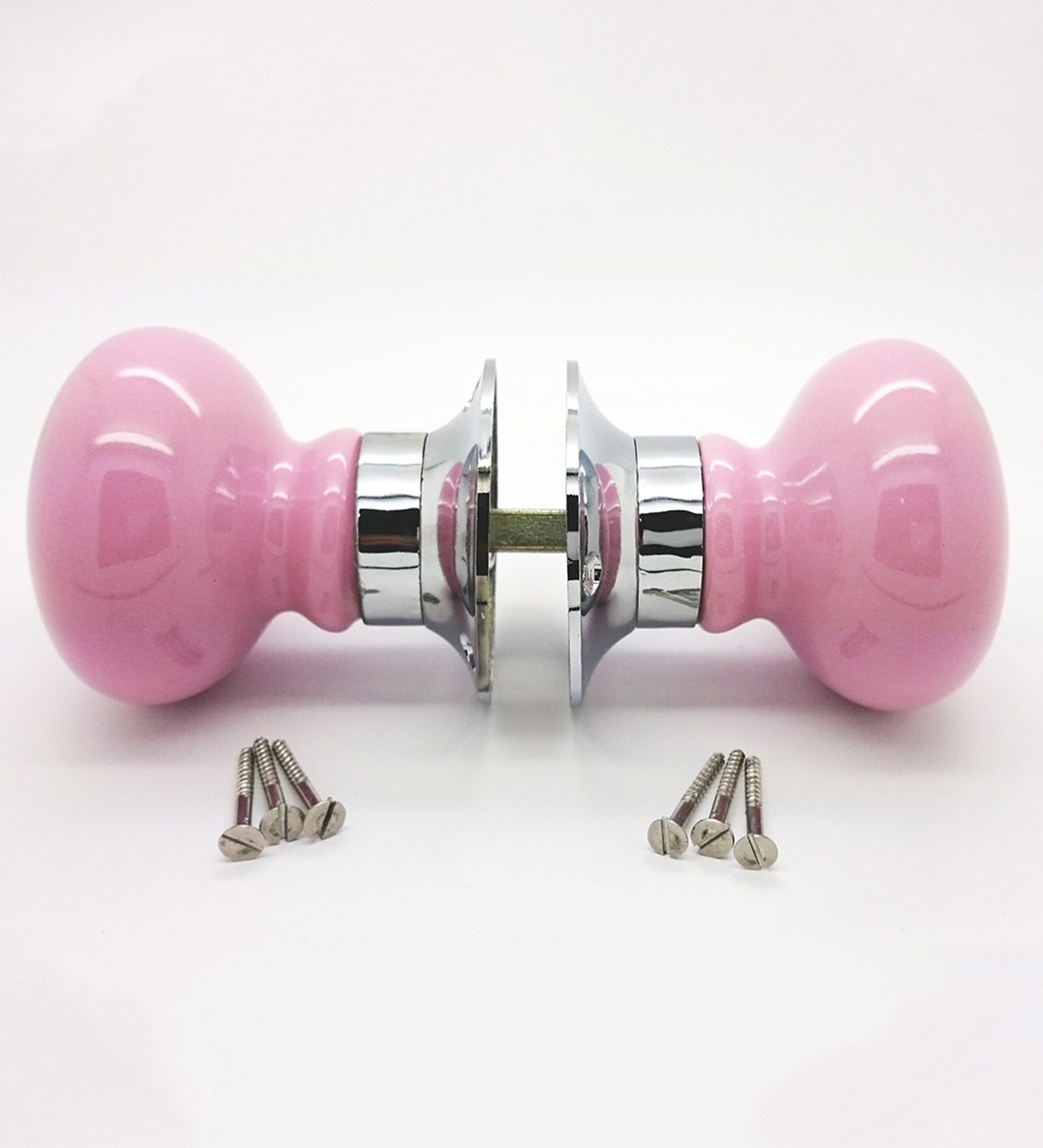 Buy Pink Ceramic 2.5 Inch Mortice Door Knob Online - Door Knobs - Door ...
