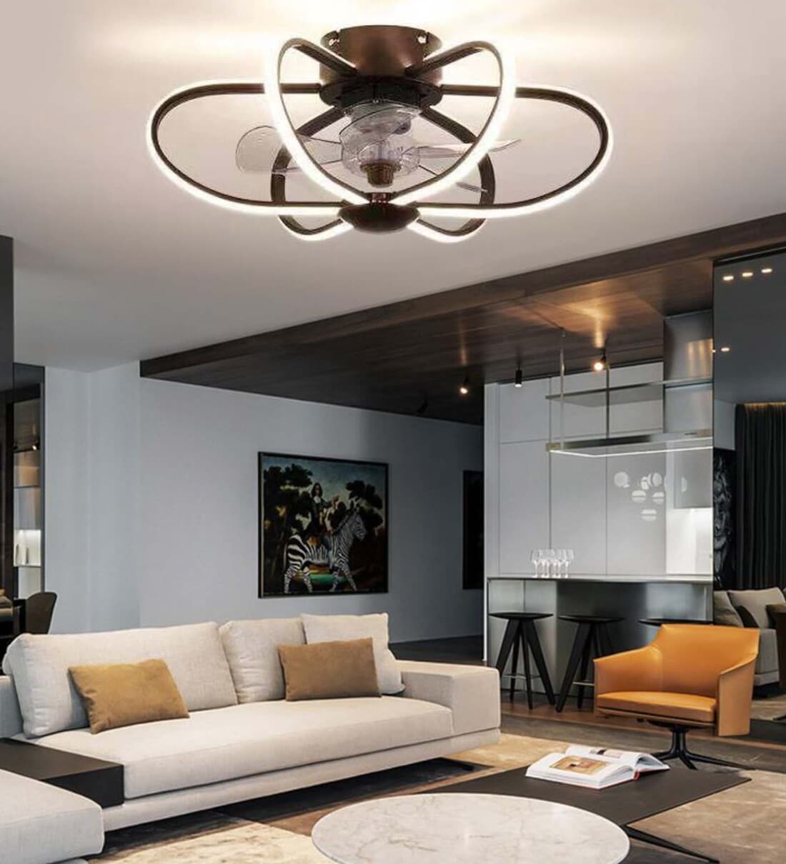 Buy Karlo Led Smart Fan Chandelier by Smartway Lighting at 52% OFF by ...