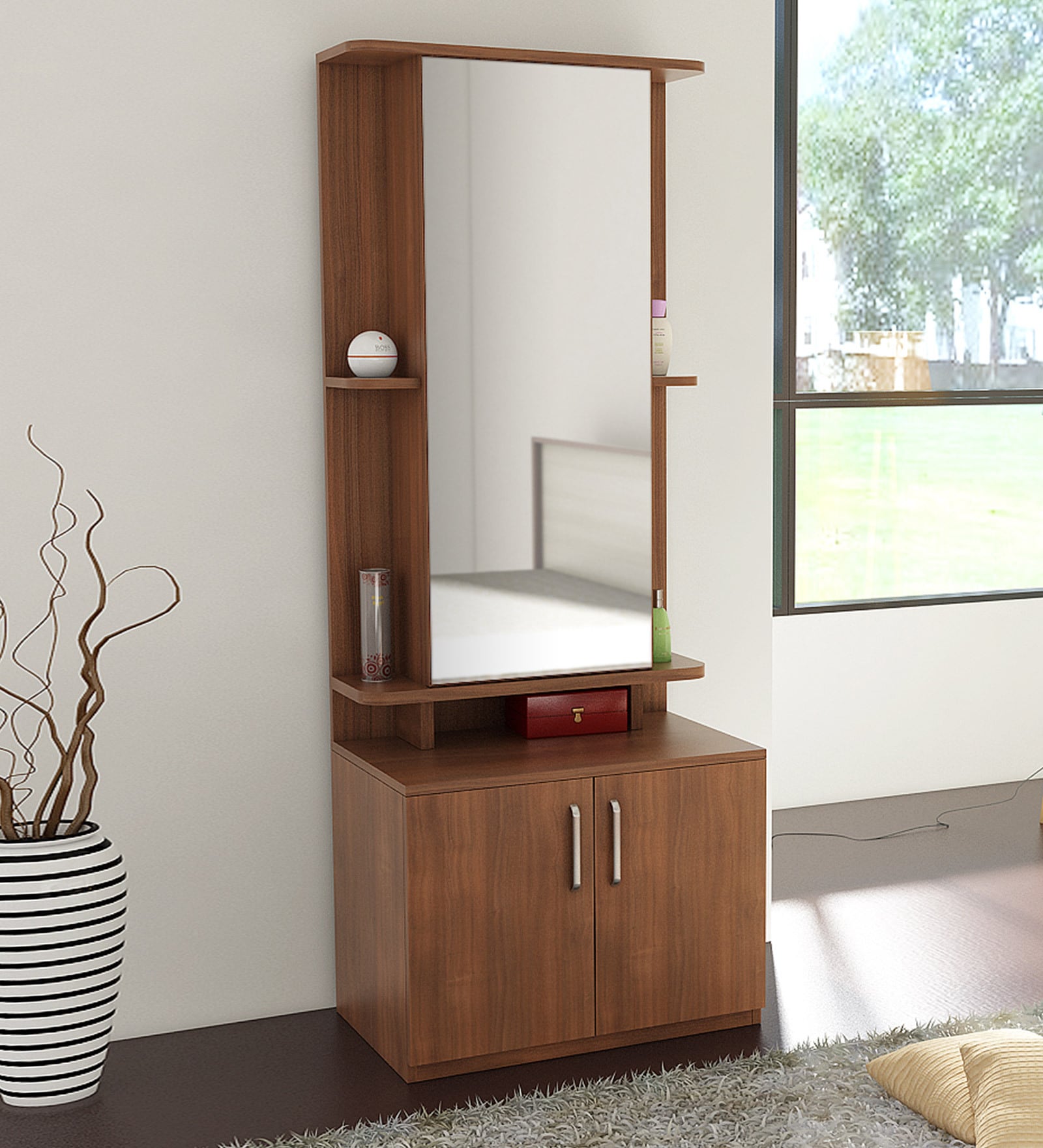 Buy Kosmo Dressing Unit inWalnut Finish Online - Dressing Units ...