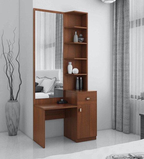 Buy Kosmo Dressing Unit in Walnut Rigato Woodpore Melamine Finish ...