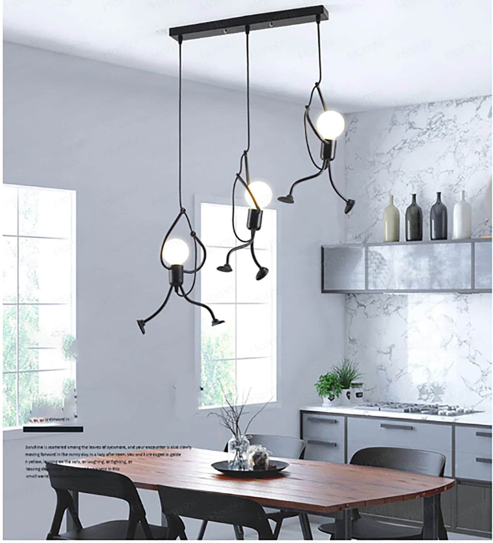 Buy Linear Black (E- 27/ 12 Watt) Metal Cluster Hanging Light at 50% ...