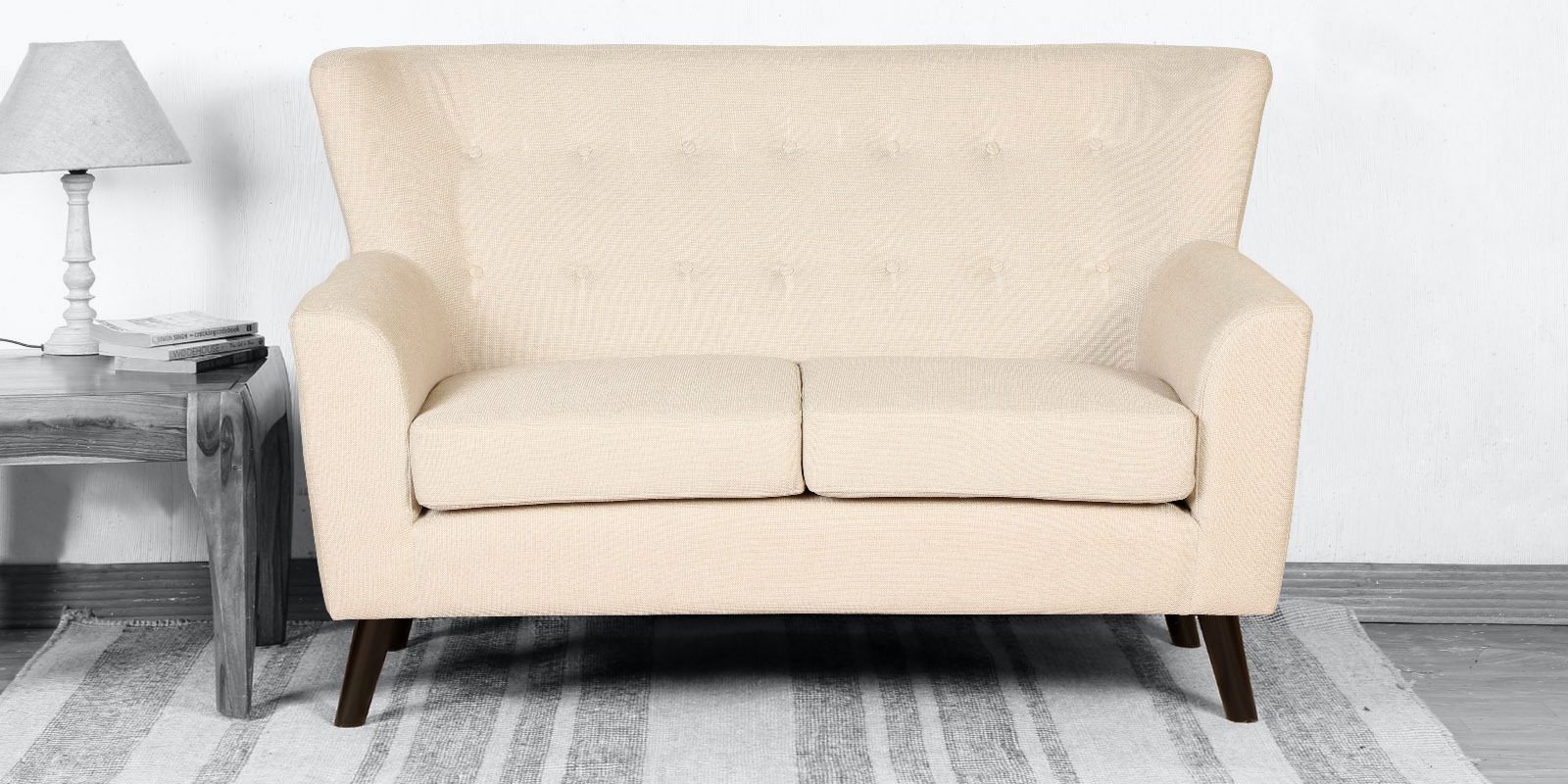 Buy Lima 2 Seater Sofa in Beige Colour - CasaCraft at 3% OFF by ...
