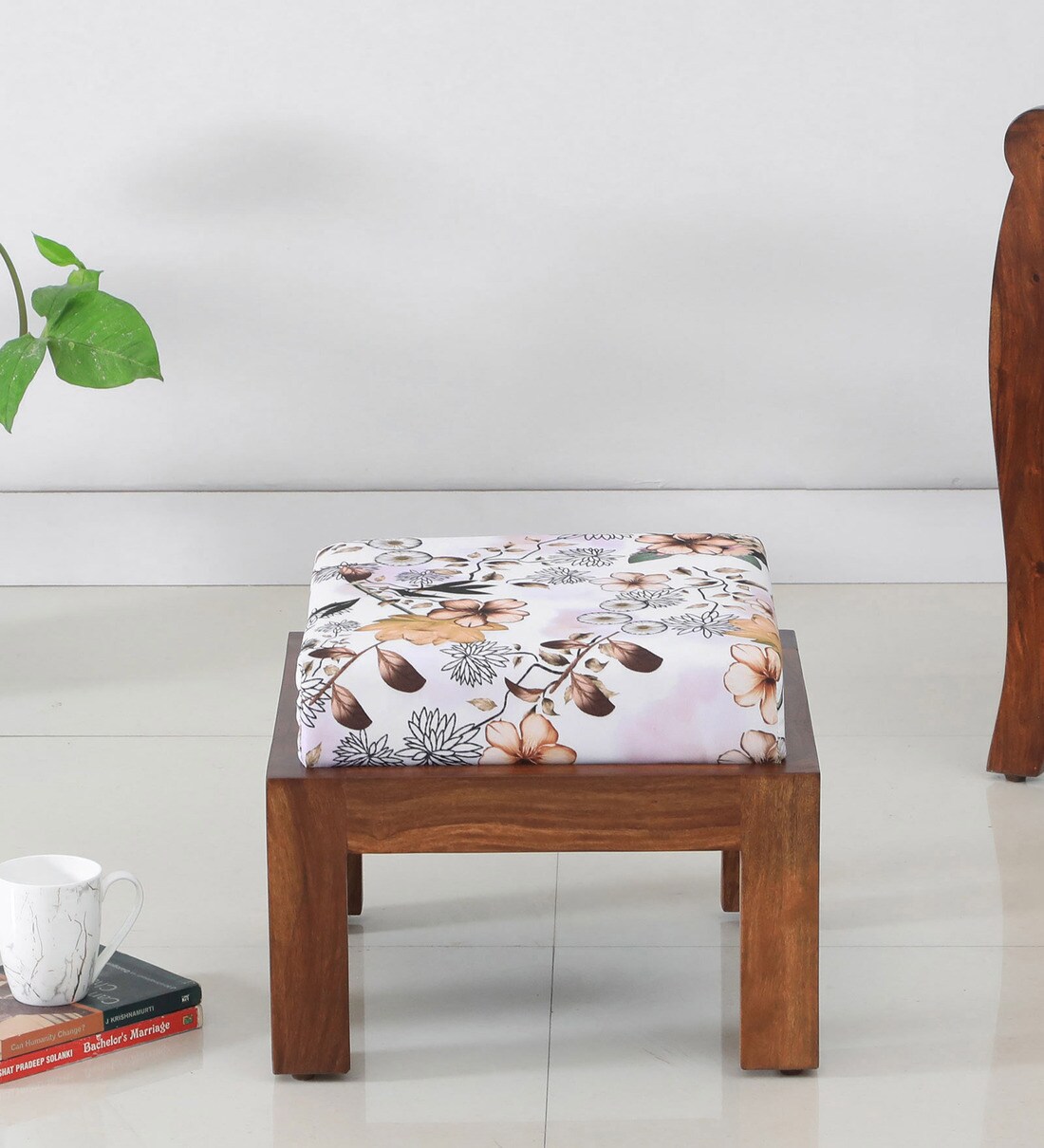 Buy Loire Fabric Foot Stool in Floral Print (Set of 2) at 16% OFF by ...