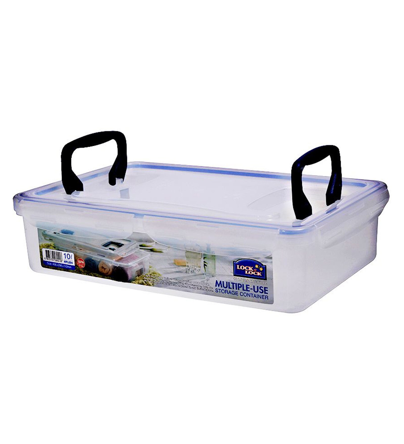 Buy 10 Ltr Plastic Storage Box By Transparent By Lock & Lock Online ...