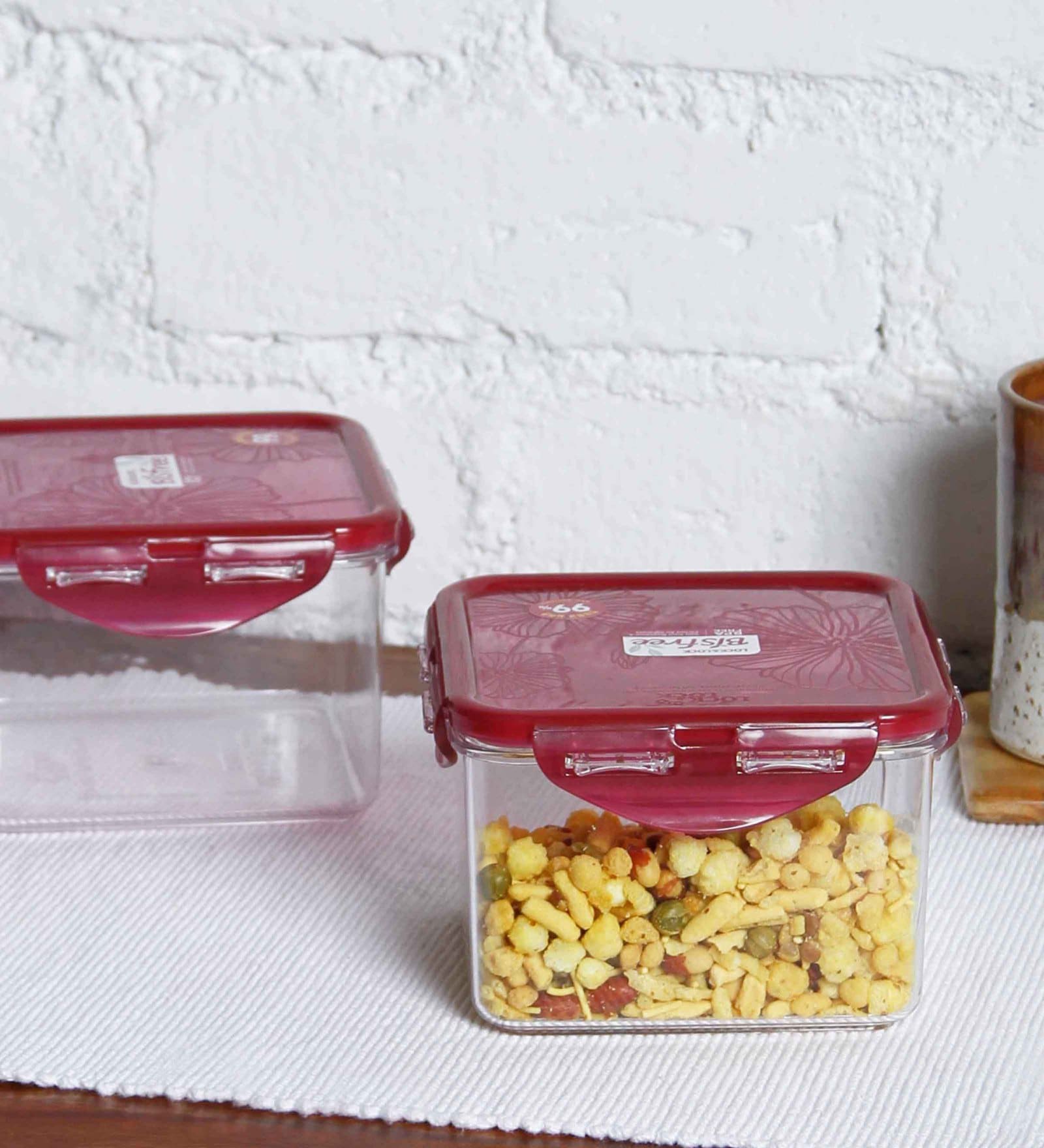 Buy 860 Ml Plastic Bisfree Stackable Container Set of 2 By Lock & Lock ...