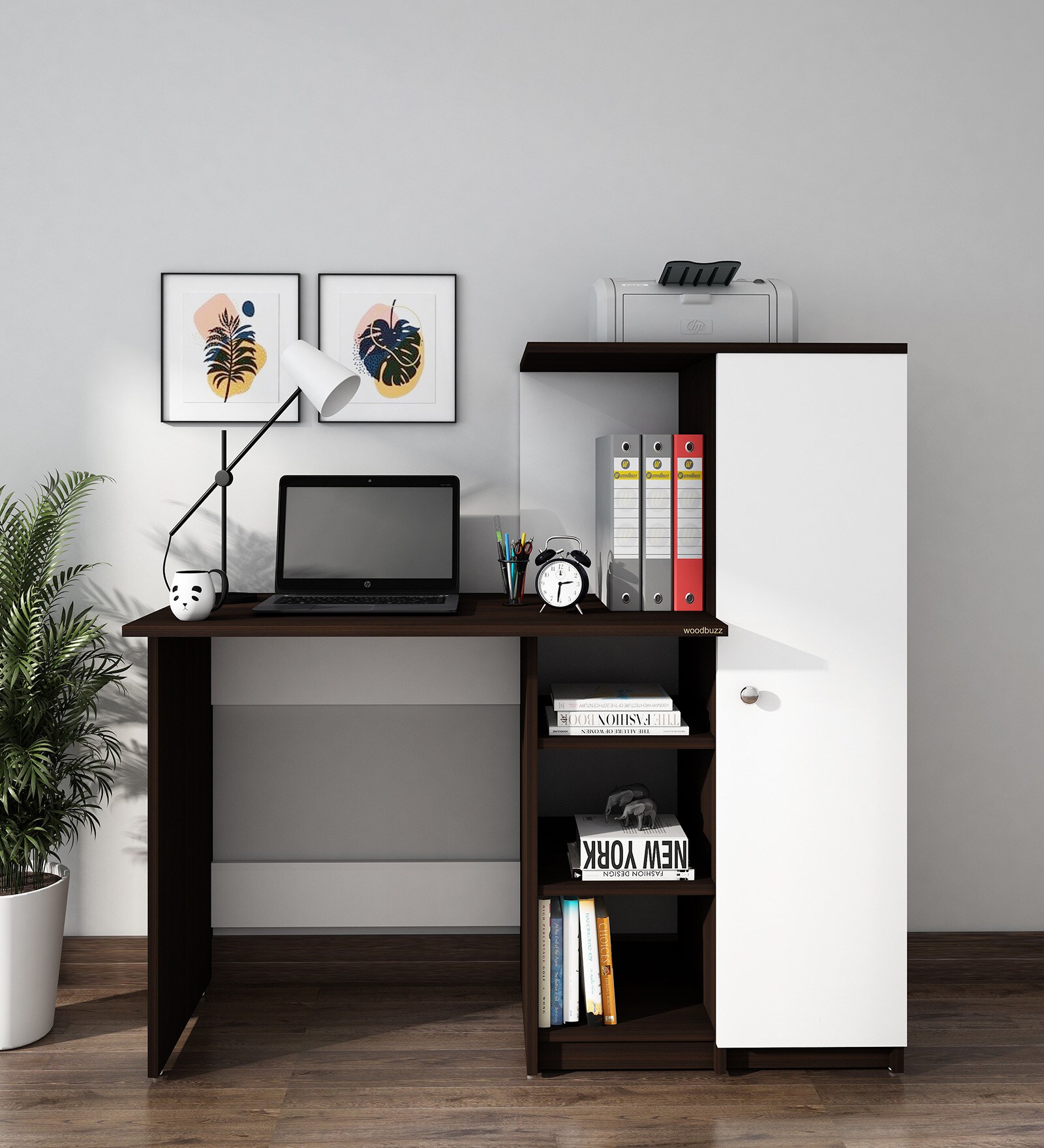 Buy Marvel Computer Table In Frosty Wenge & Frosty White Colour at 44% ...