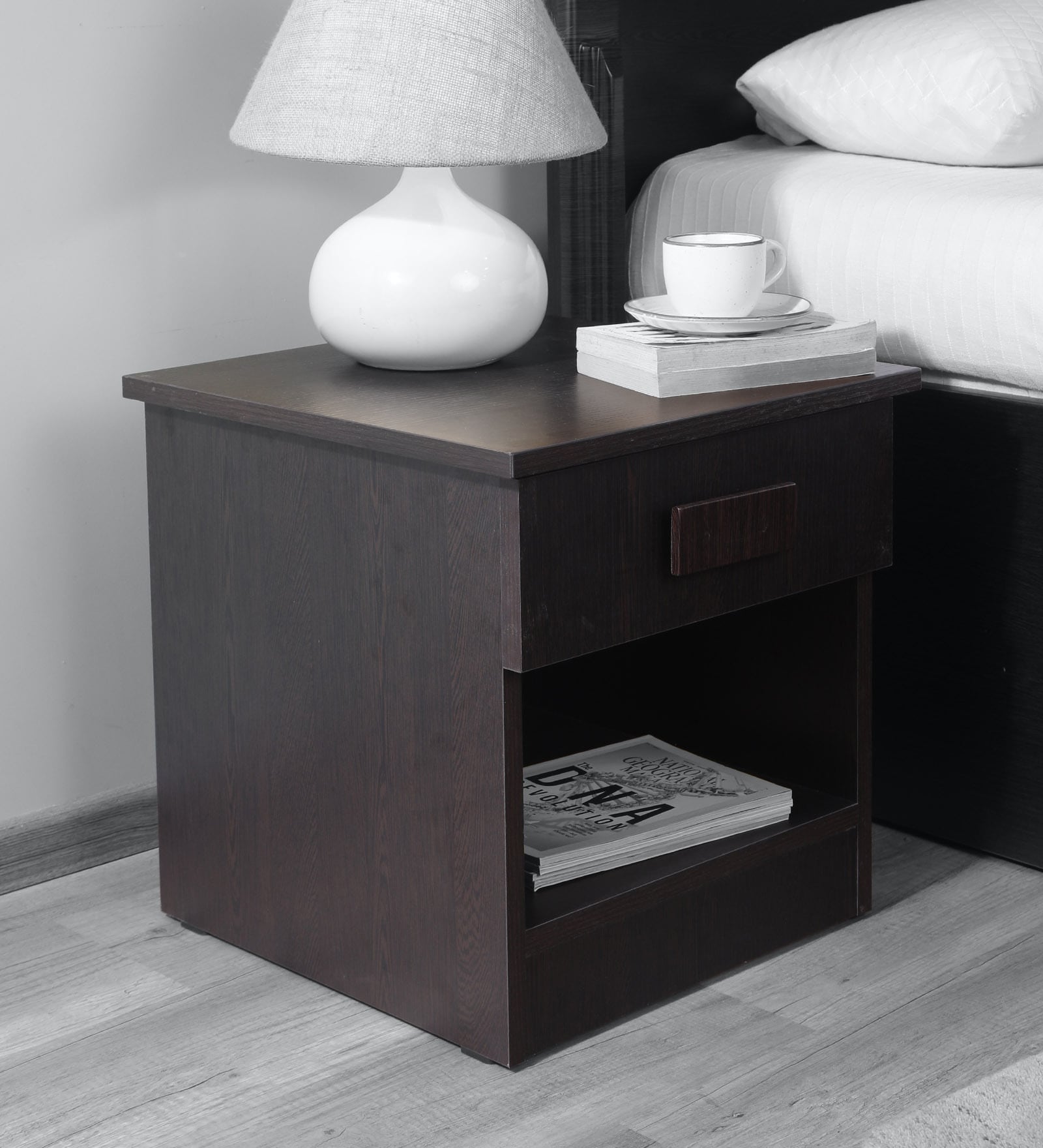Buy Maya Maize Bedside Table in Wenge Finish Online - Modern Bed Side Tables - Bedside Tables ...