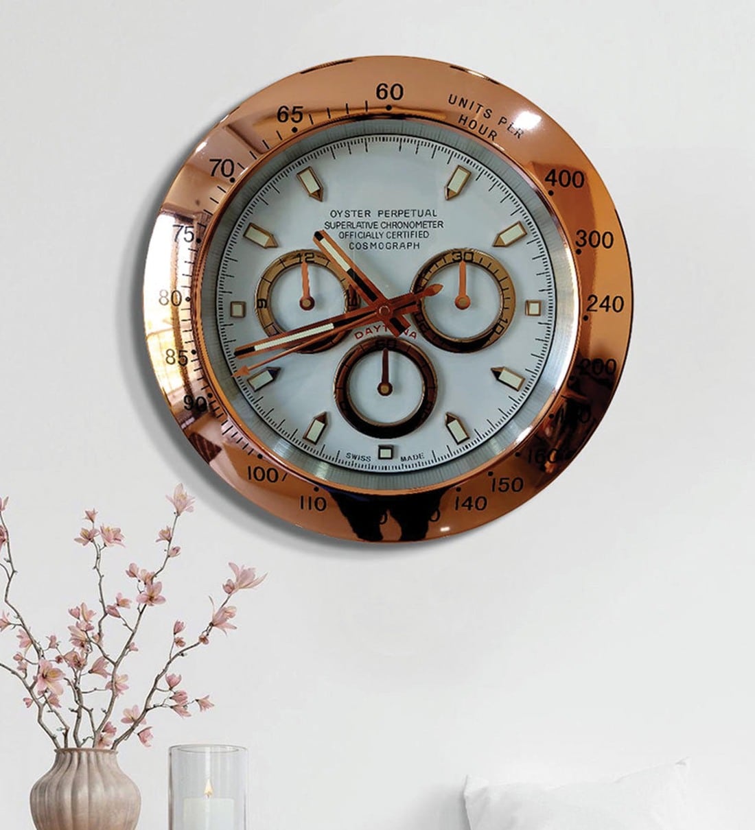 Buy White Metal Chronograph Modern Wall Clock at 19% OFF by FunkyDecors ...