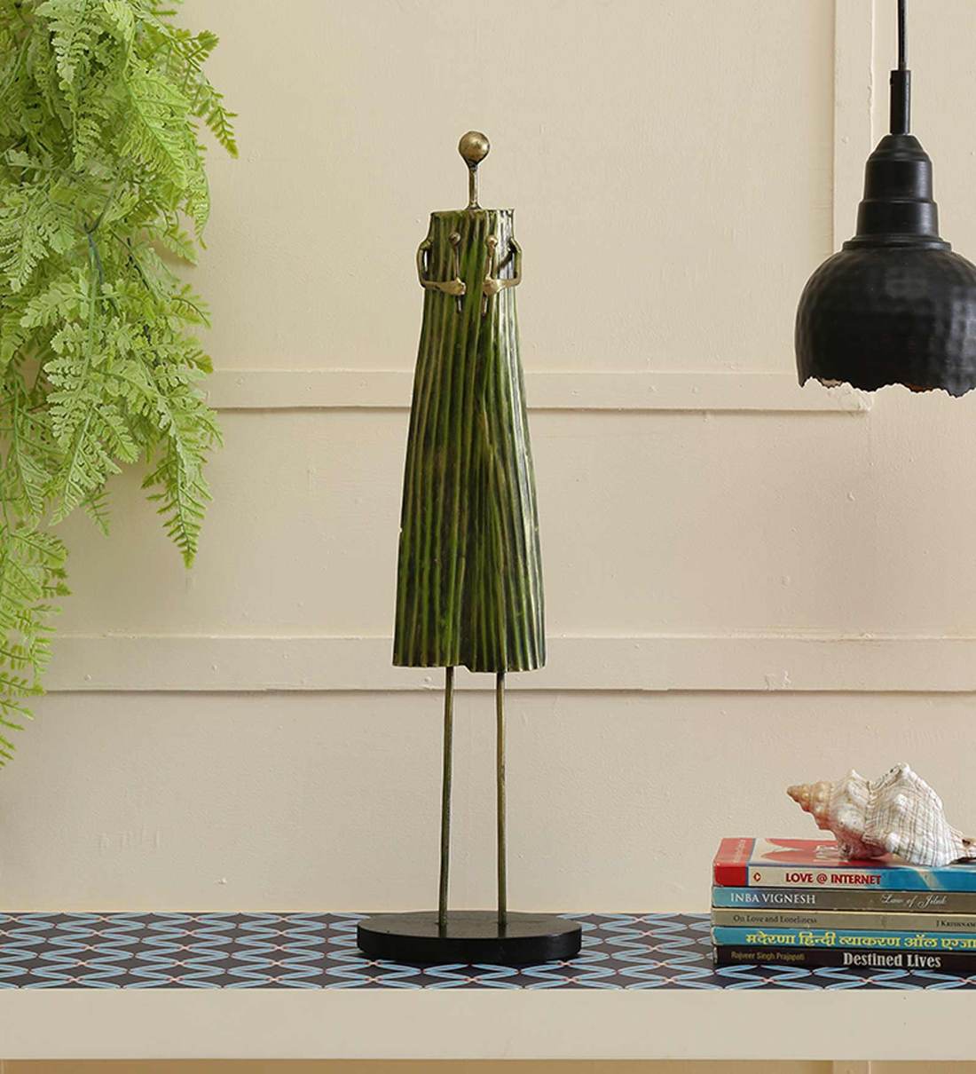 Buy Metal Green Human Figurine at 32% OFF by Malik Design | Pepperfry