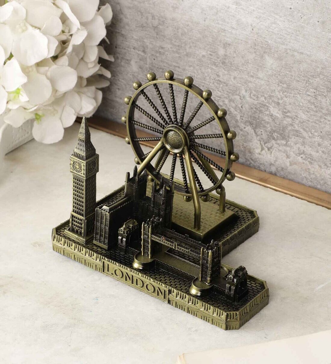 Buy Metallic All In One London Monuments Miniature Showpiece Online ...
